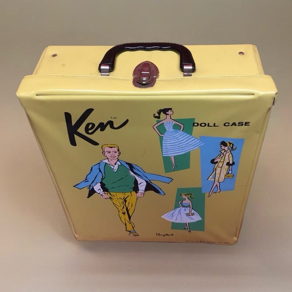 Mattel | Other | Vintage 961 Ken Doll Case Empty Yellow Ponytail Barbie ...